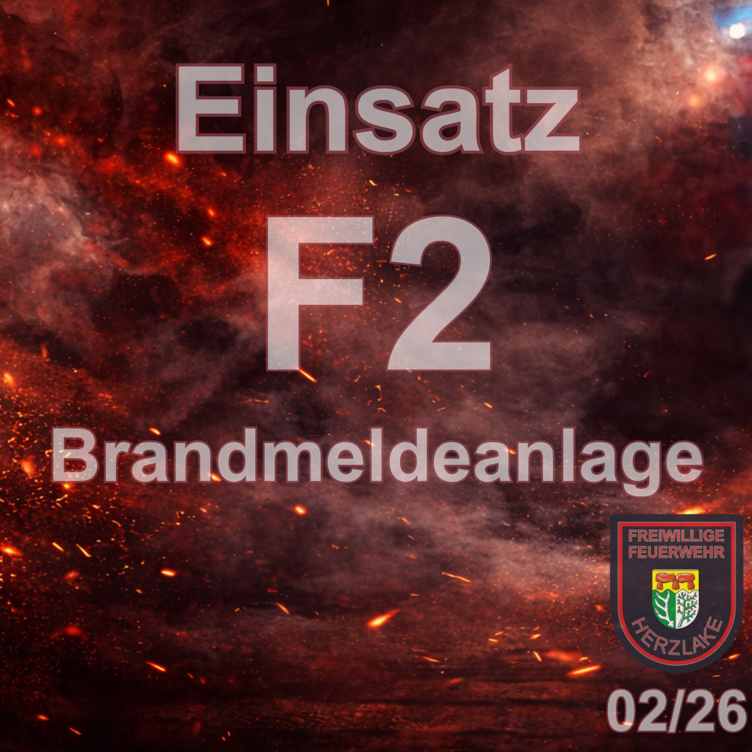Brandeinsatz [F2] – BMA – Freiwillige Feuerwehr Herzlake
